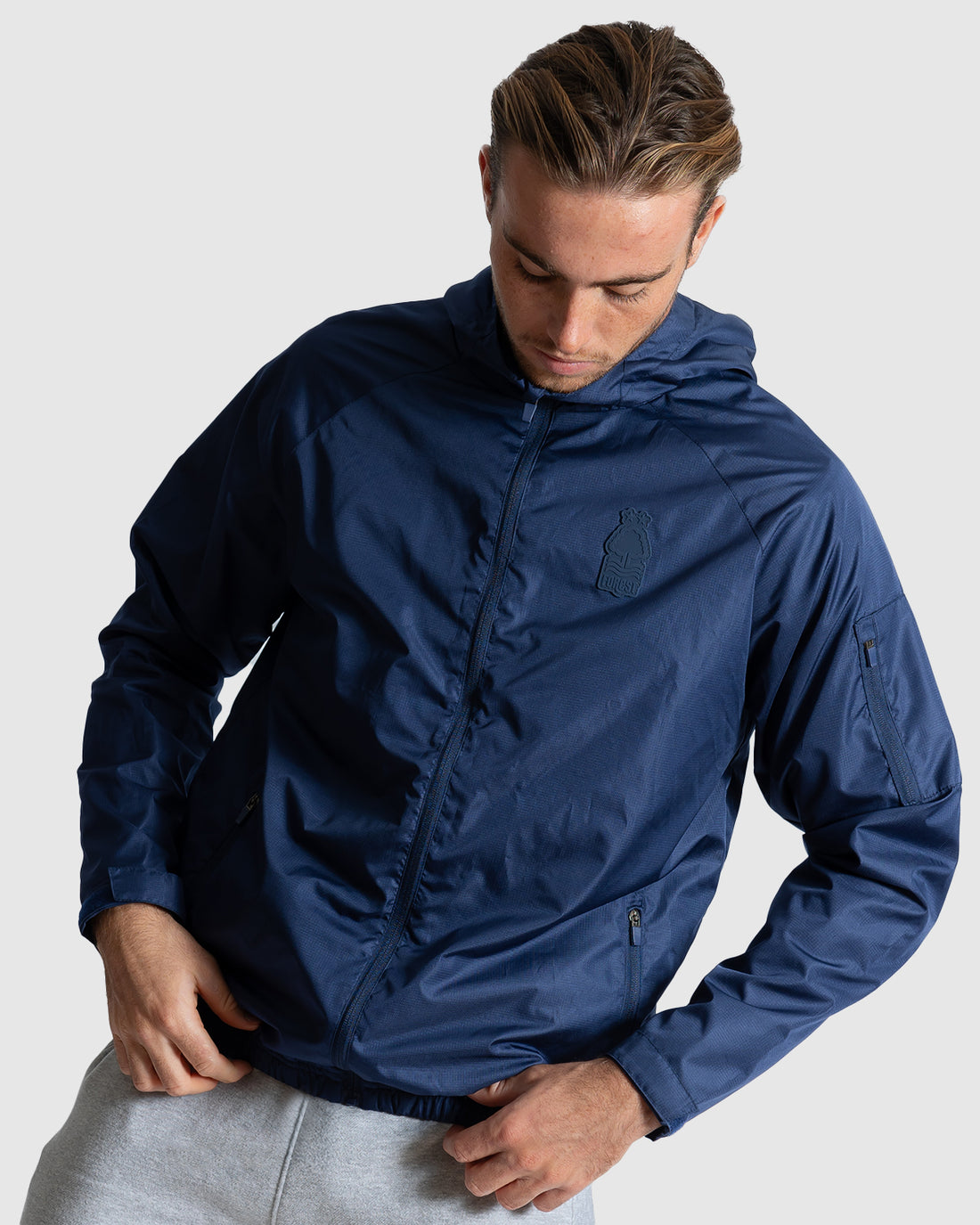 NFFC Navy Essential Shower Jacket - Nottingham Forest FC