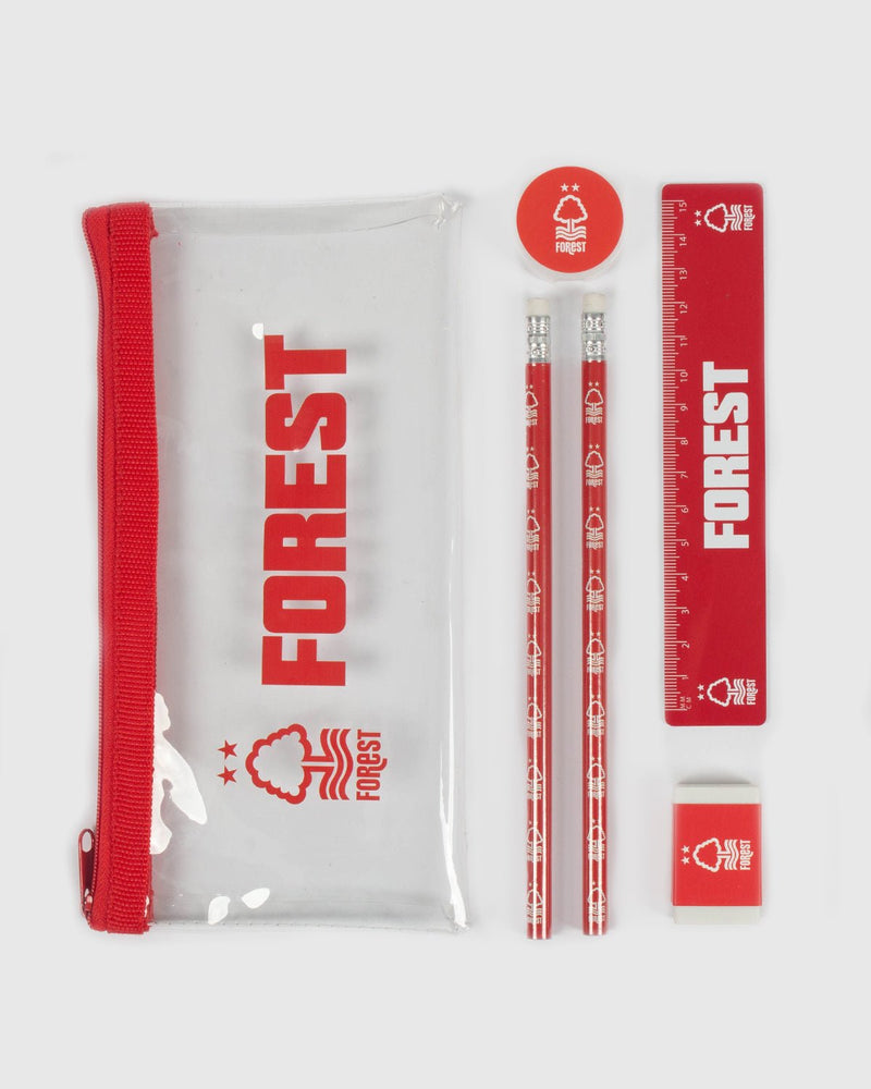 NFFC Essential Pencil Case & Stationery Set - Nottingham Forest FC